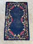 3x5 Blue Antique Chinese Art Deco Rug #3315