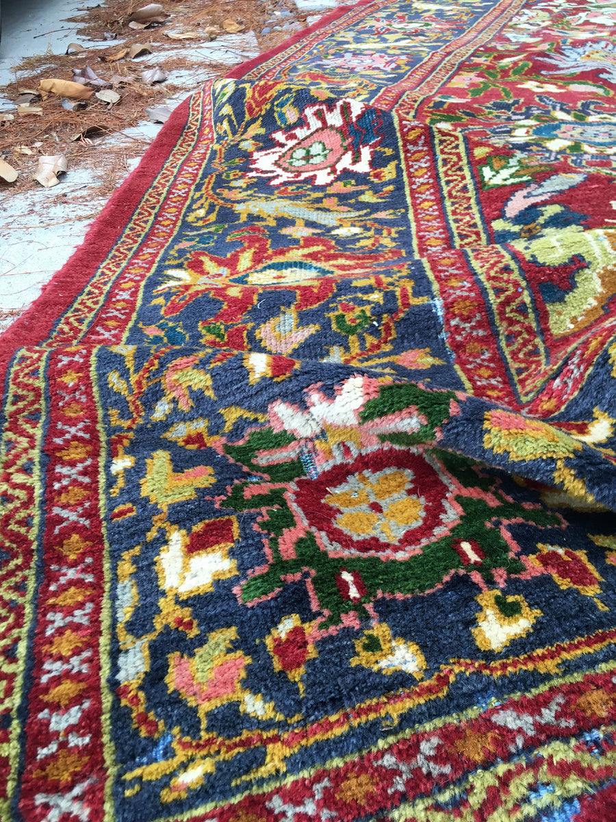 12'8 x 20'4 Antique Oversize Large Mahal Rug / 12x20 Large Antique Rug ...