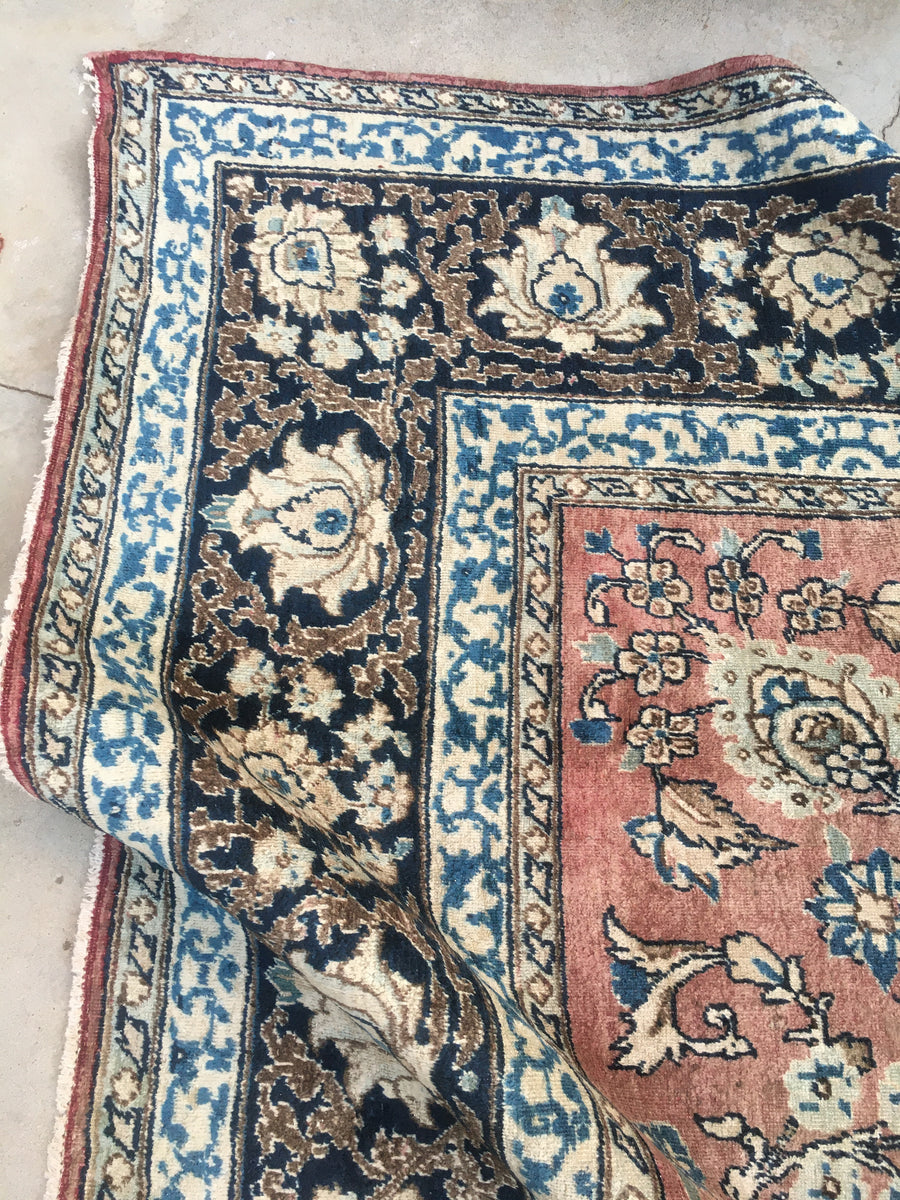 10x14 antique Persian Yazd Rug (#1027) – Blue Parakeet Rugs
